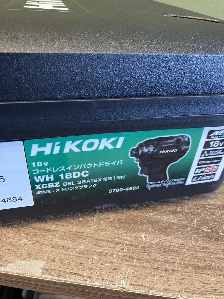 HiKOKI ハイコーキ 18Vコードレスインパクトドライバ WH18DC(XCBZ)の中古 未使用品 《宮城・仙台》中古工具販売の専門店│ ツールオフ仙台店｜中古工具販売のツールオフ