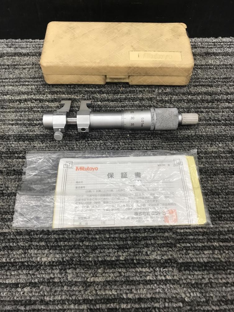ミツトヨ Mitutoyo インサイドマイクロメータ キャリバー形内側 ※精度不明 IMP-50 25-50mmの中古 中古A(美品) 《大阪 ...