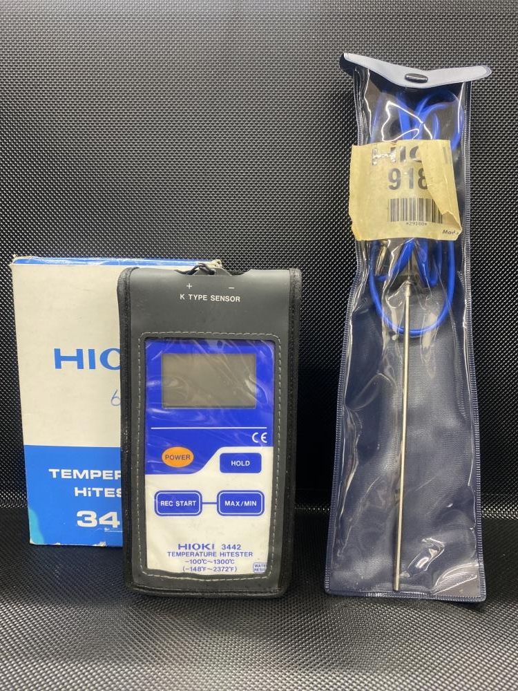 HIOKI 日置 温度ハイテスタ プローブ 3442 9180 ※電源が入ることのみ確認済み、精度未保証の中古 中古C傷汚れあり 《神奈川 ...